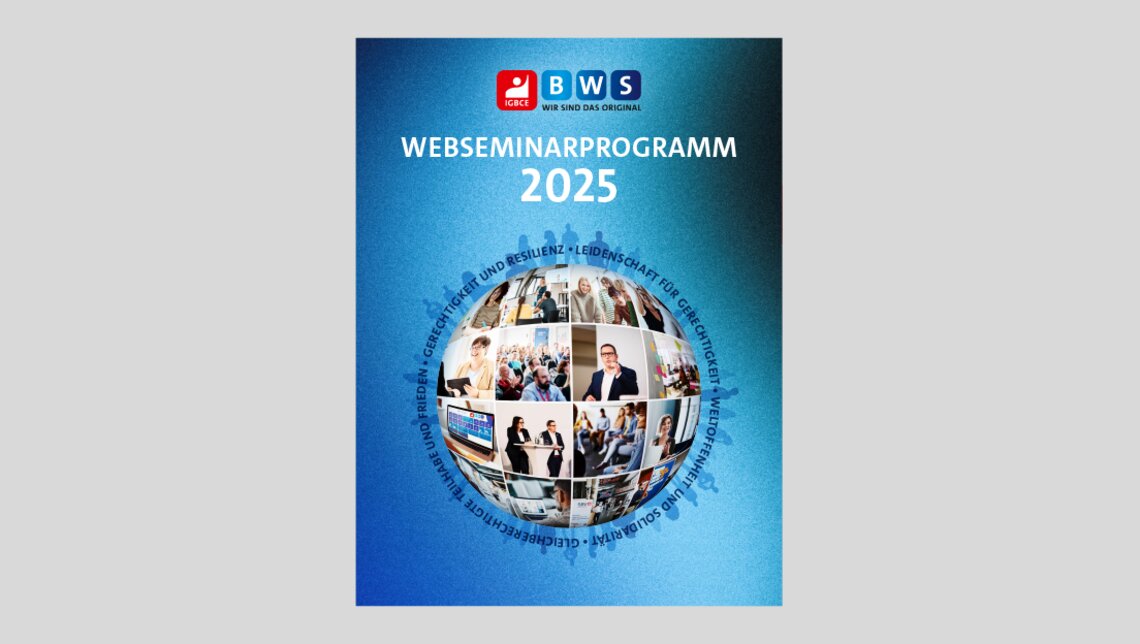 Seminarprogramm: alle Veranstaltungen auf einen Blick | IGBCE BWS